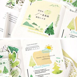 45pcs, Tree Stickers, Forest Stickers, Green Tree Stickers, Plant ...