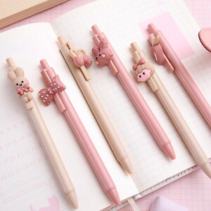 2pcs, Cute Gel Pens, 0.5mm, Kawaii Stationary, Cute Pens, Sign Pen, Gel ...
