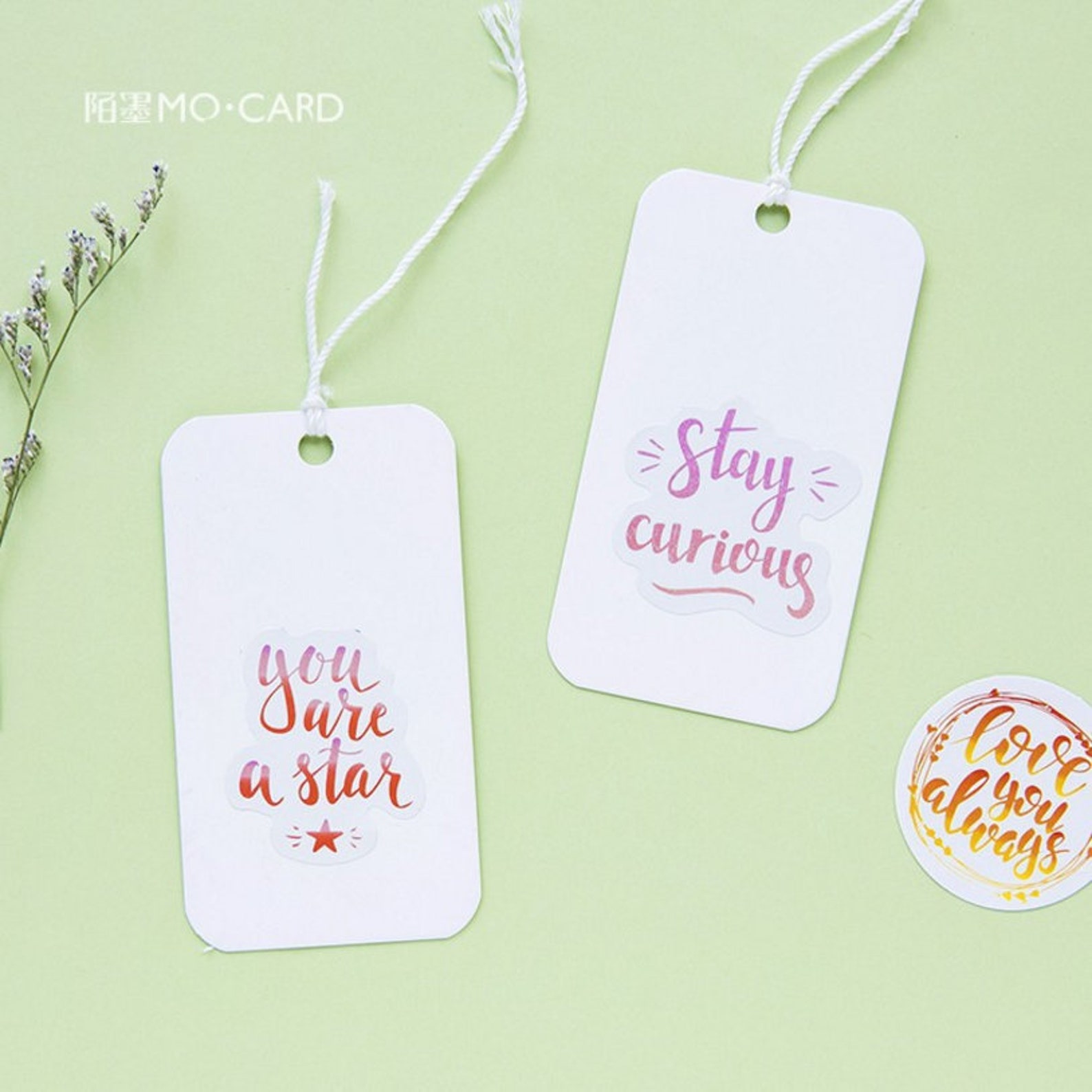 46pcs Calligraphy Stickers Words Stickers Colorful Sticker - Etsy