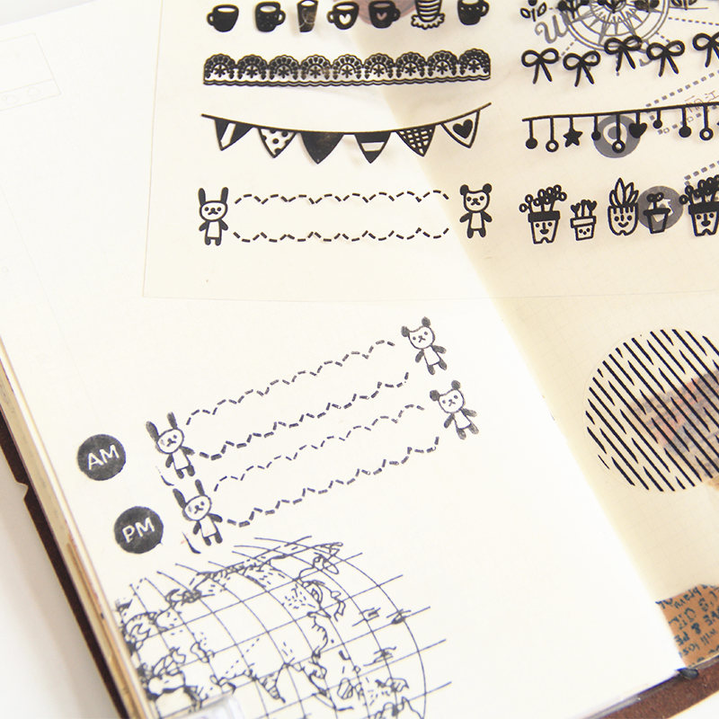 Clear Stamp Transparent Stamp Flag Stamp Banner Planner | Etsy