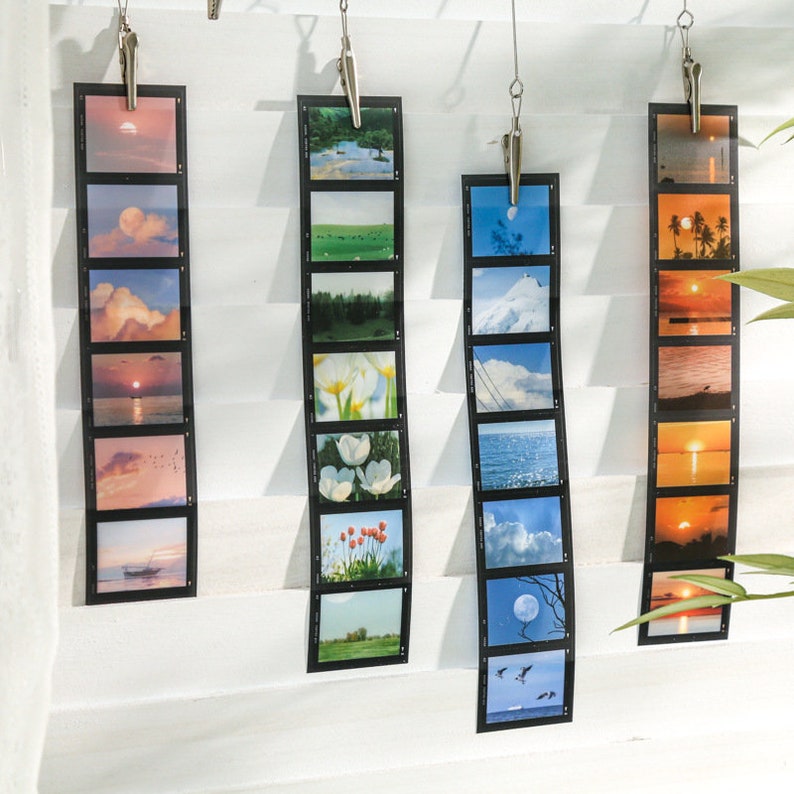 3 Sheets Film Stickers Pack Photographs Stickers Junk | Etsy