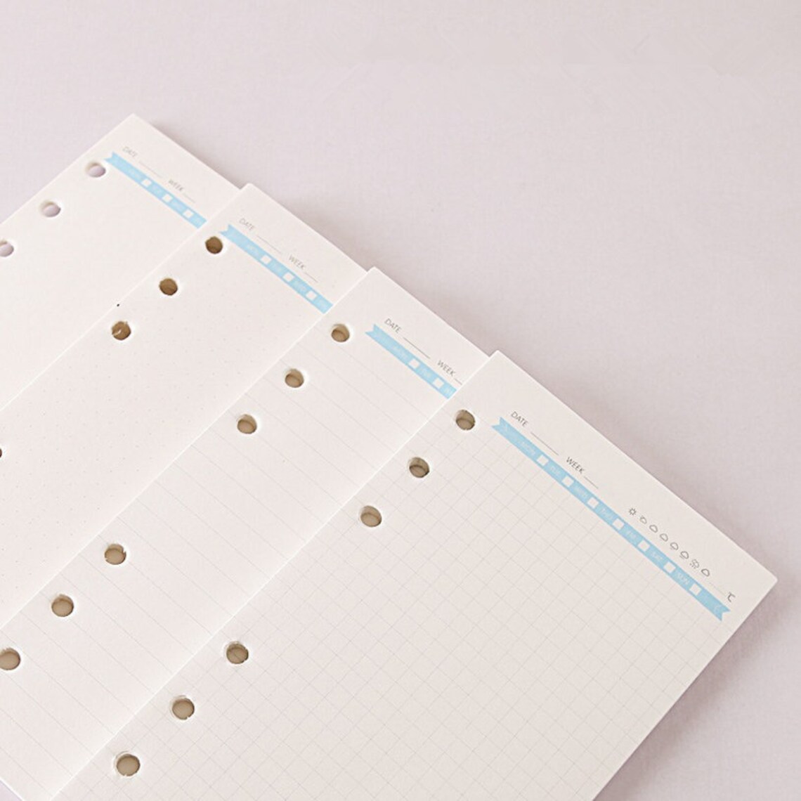 Personal Planner Inserts 40sheets blank refill dot lined | Etsy
