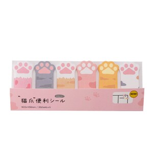 Cat Paw Sticky Notes, Planner Memo, to Do Sticky Notes, Kawaii Notepad ...