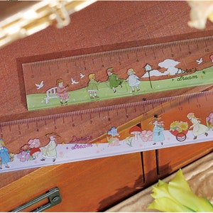 Cute Ruler, 15cm, Drawing Ruler, Learning, Cute Girl, Kawaii Stationery ...