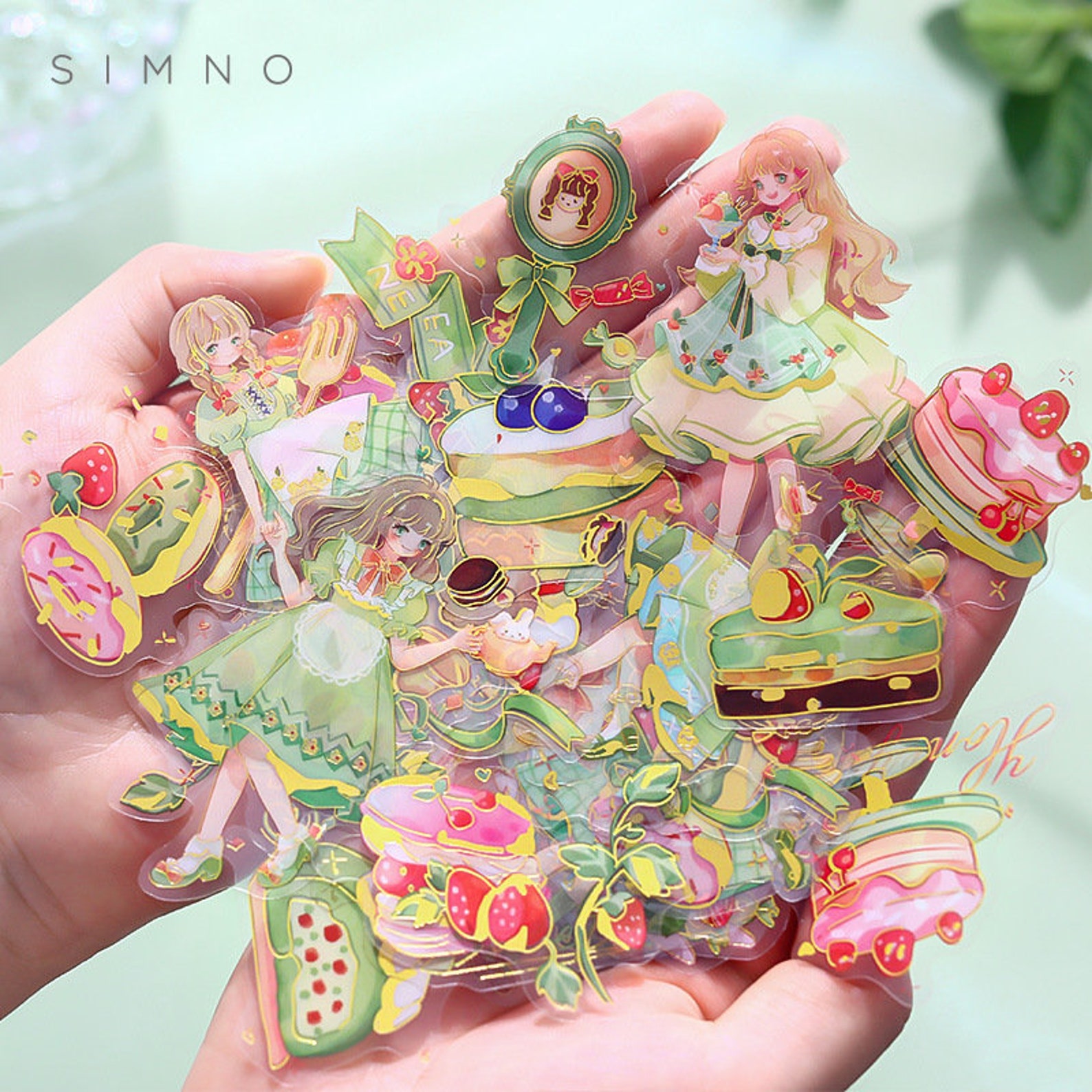 40pcs Cute Girl Stickers Flower Sticker Photo Album - Etsy