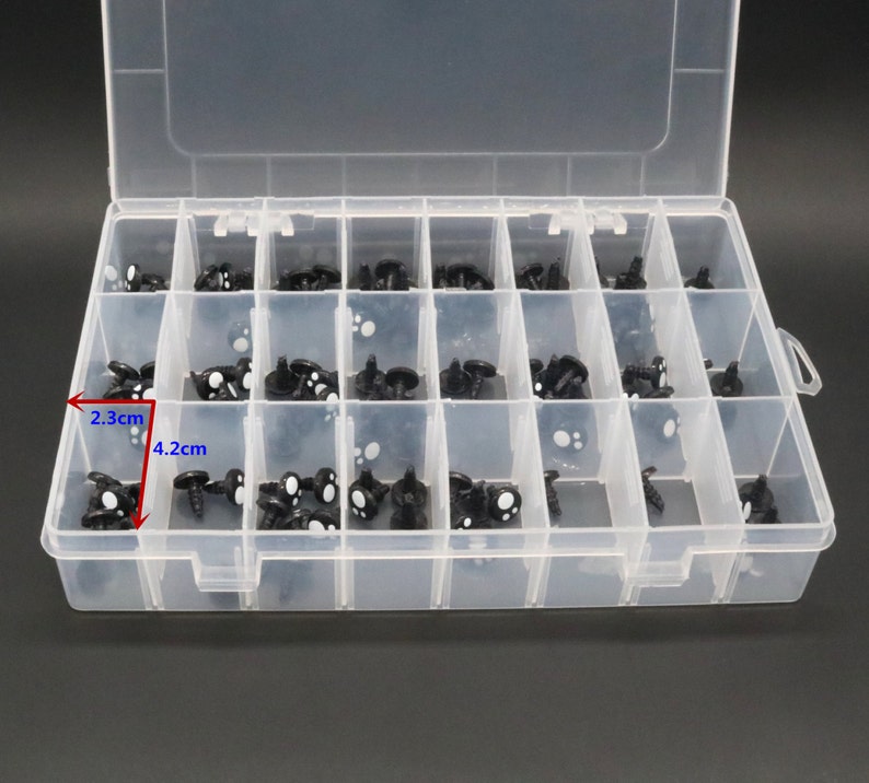 Plastic Storage Box Organiser Box 24 Compartments Box - Etsy