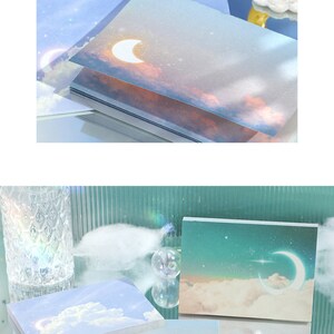 80sheets, Moon Notepad, Starry Sky Galaxy, Clouds, Star Schedule Notes ...
