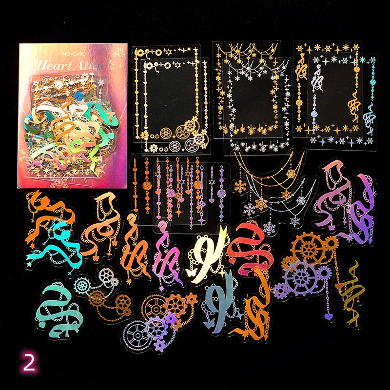 30pcs Pretty Stickers Butterfly Jellyfish Universe Stars - Etsy