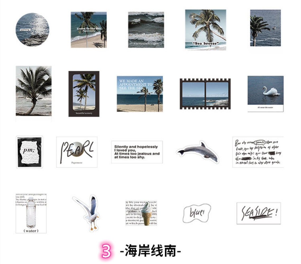 40pcs Pretty Stickers PET Stickers Photo Album Decoration | Etsy