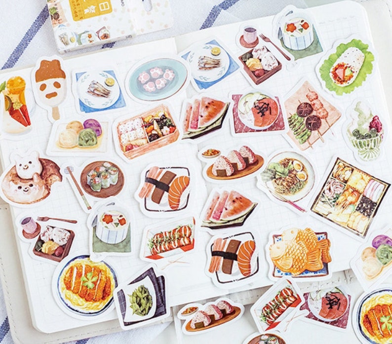 46pcs Food Stickers Delicious Food Stickers Planner - Etsy
