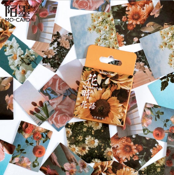 46pcs Flower Stickers Sticker Flakes Floral Stickers | Etsy