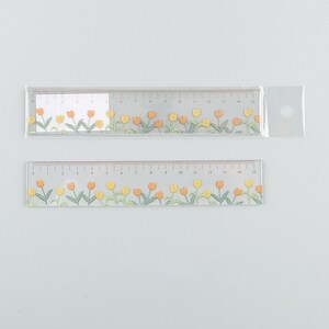 Flower Ruler, 15cm, Drawing Ruler, Learning, Cute Ruler, Kawaii ...