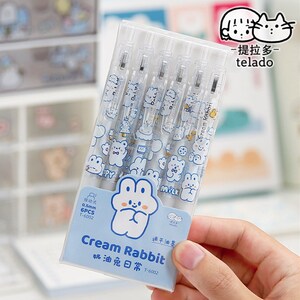 6pcs Cute Rabbit Gel Pens 0.5mm Gel Pen Cartoon Pen - Etsy