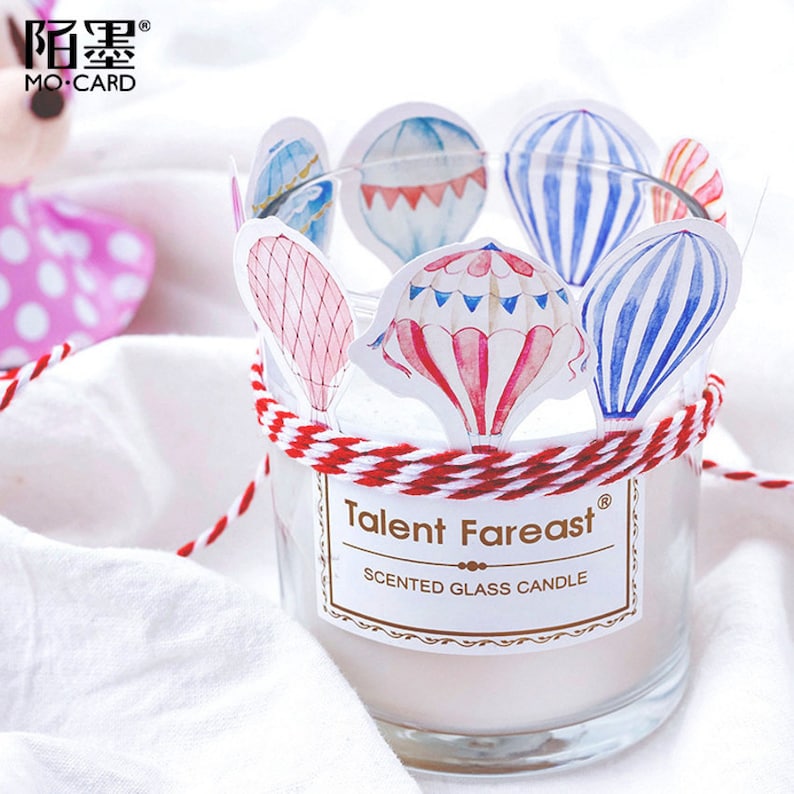 46pcs, Hot Balloons Stickers, Balloons Stickers, Colorful, Planner ...