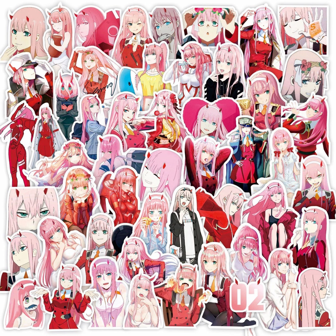 60pcs, Cute Girl Stickers, Suitcase Stickers, Pink, Waterproof Sticker ...