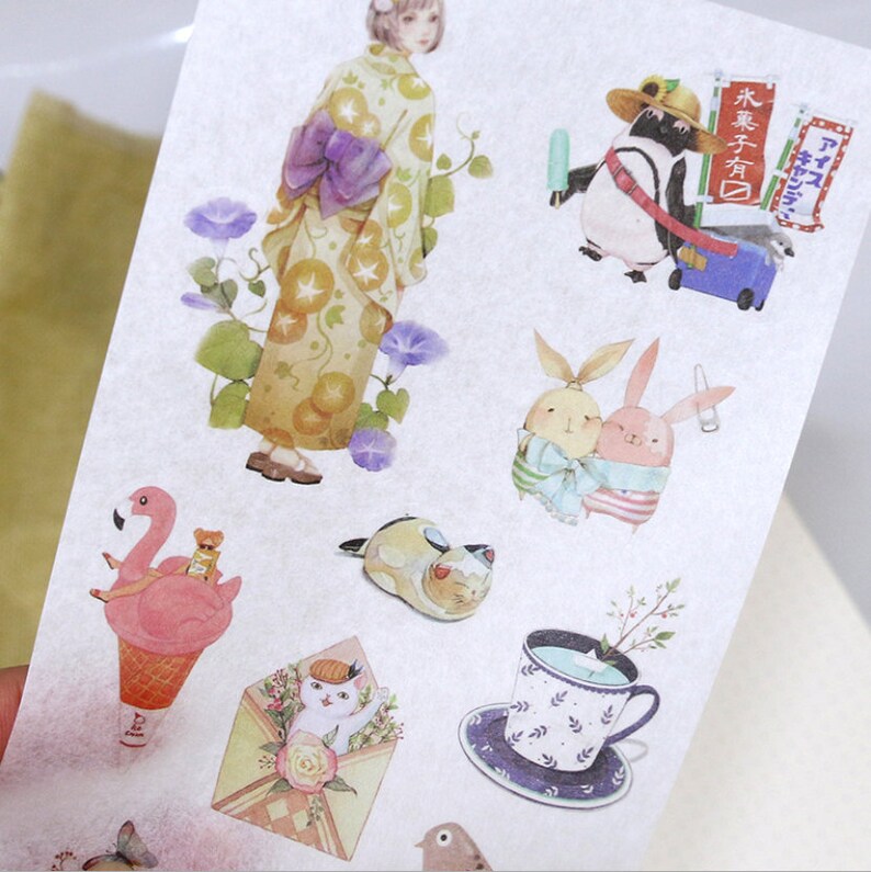 6 Sheets Planner Sticker Life Stickers Plant Stickers - Etsy