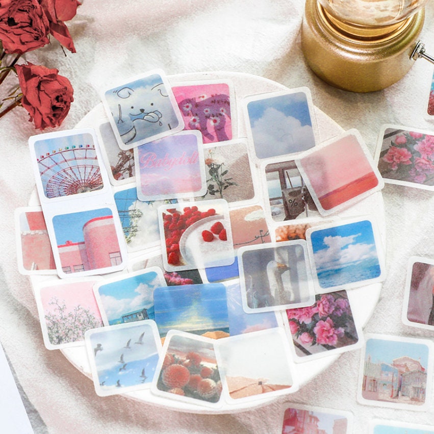 200pcs flowers stickers scenery stickers plants photo | Etsy