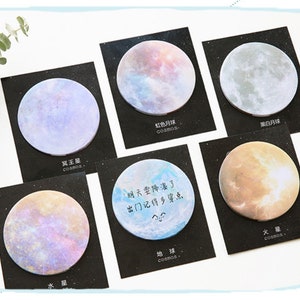 Sky Sticky Notes, Galaxy, Cosmic, Planet, Universe, Bookmark, Planner ...