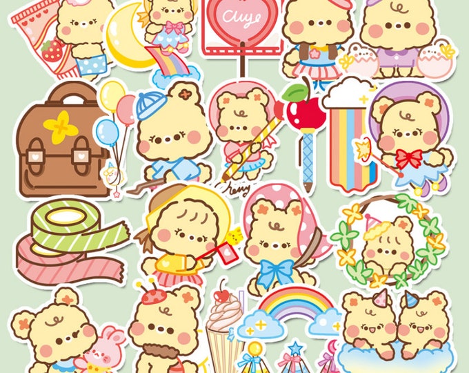 44pcs, Cute Stickers, Planner Sticker, Sticker Flakes, Kawaii ...