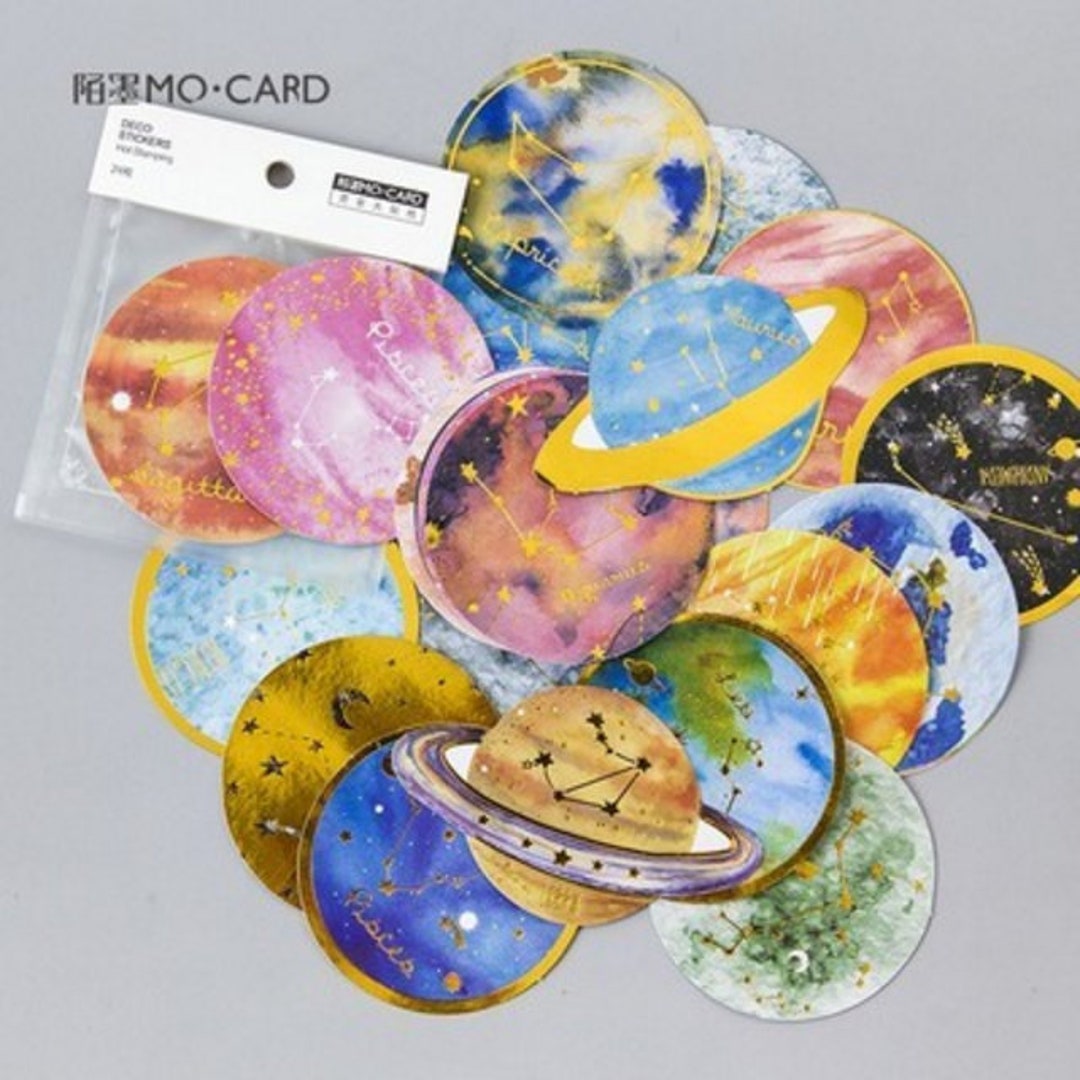 24pcs, Star Stickers, Galaxy, Cosmic, Planet, Universe, Colorful, Sky ...