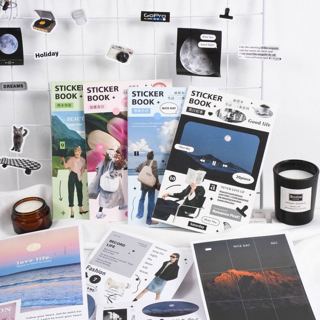 20 Sheets, Flower Stickers, Photo Album Decoration, Cute Stickers ...