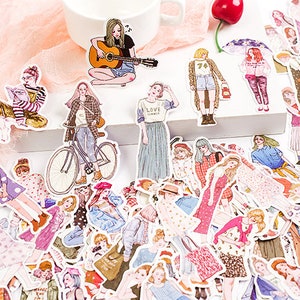 100pcs, Girl Stickers, Cute Sticker Bag, Sweet Girl, Sticker Flakes ...