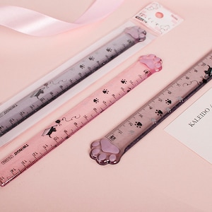 Cat Paw Ruler, Animal Ruler, Cute Ruler, Kawaii Stationery, Plastic ...