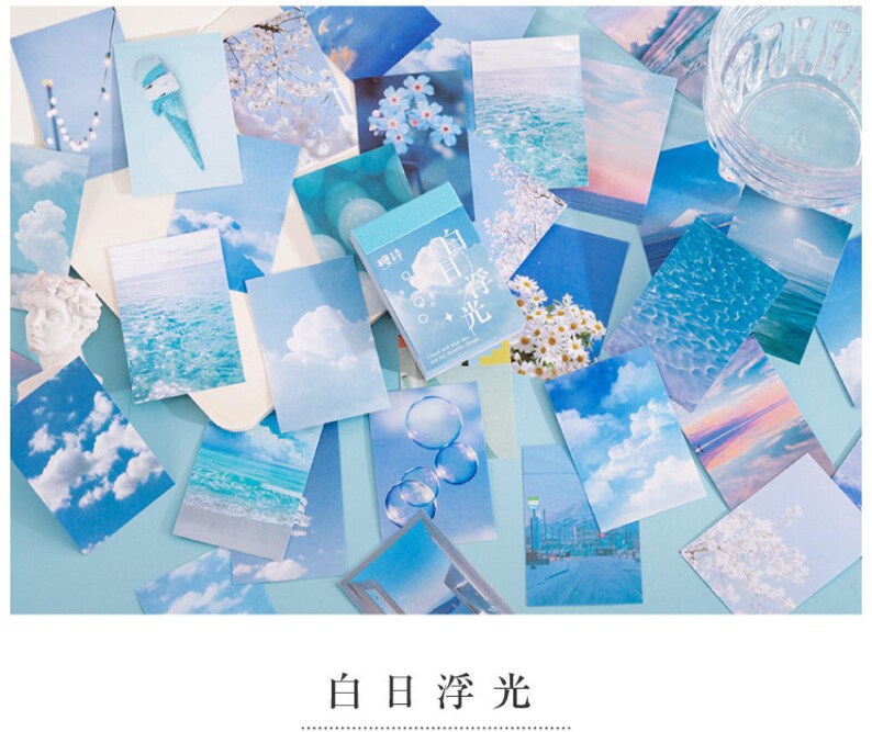 50pcs Planner Stickers Blue Sky Stickers Clouds Stickers - Etsy