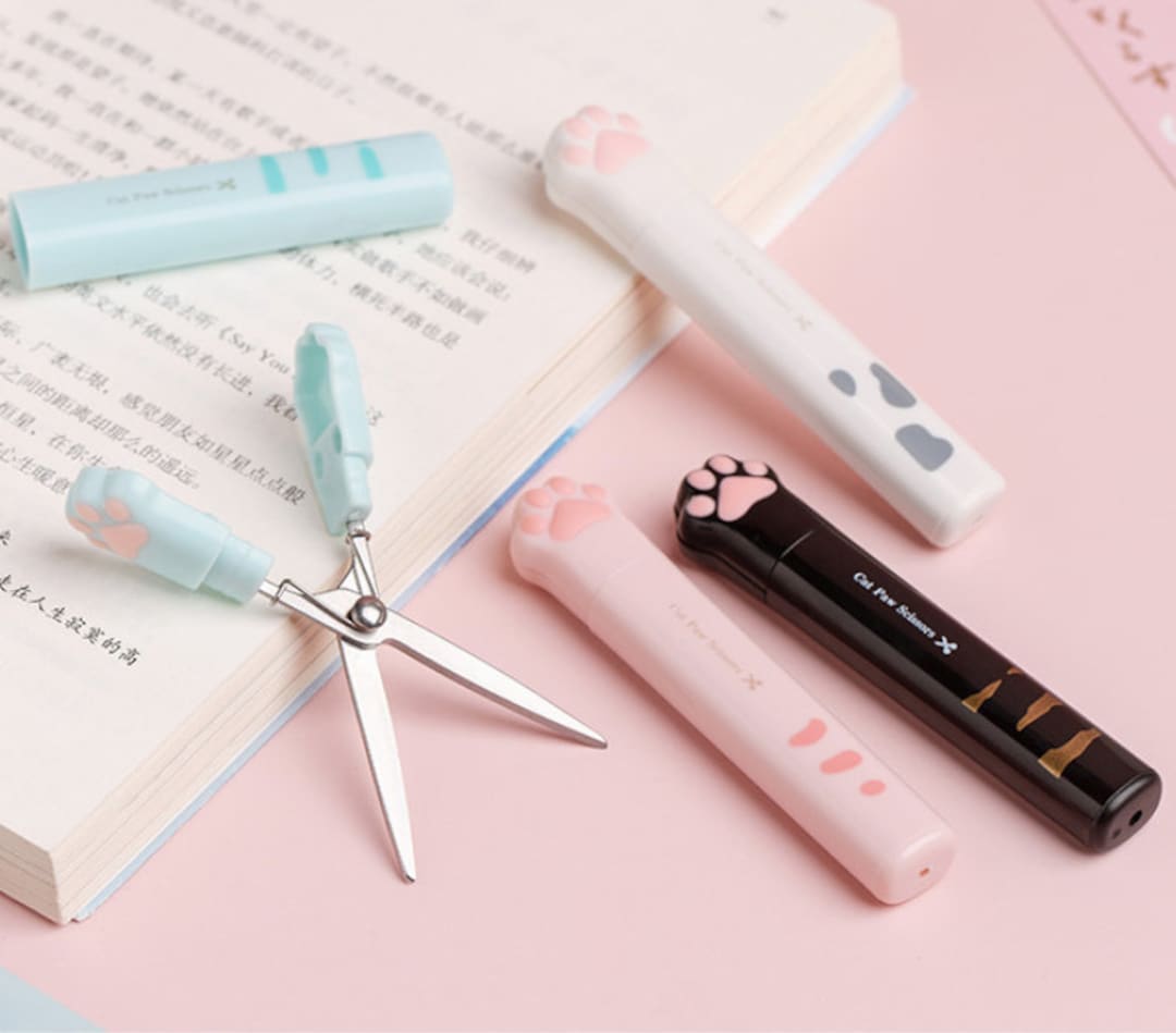 Scissors, Cat Paw Scissors, Cute, Kawaii, Stainless Steel, Paper ...