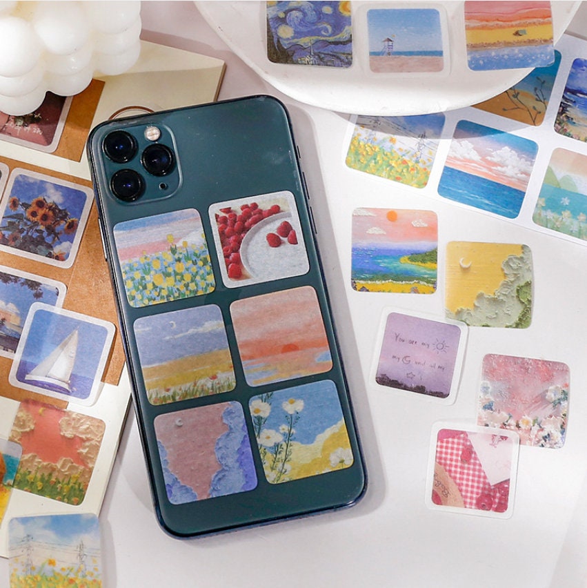 200pcs flowers stickers scenery stickers plants photo | Etsy