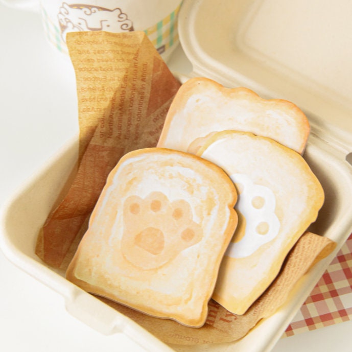 30sheets, Toastt Sticky Notes, Food Sticky Notes, Bookmark, Planner ...