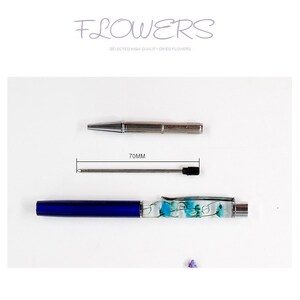 Floral Liquid Pen, Dried Flower Luxury Design, Flower Ballpoint Pen ...