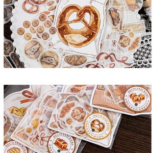 40pcs Cute Stickers Bread Stickers Food Photo Album - Etsy