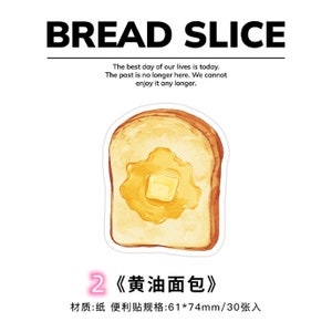 30sheets, Toastt Sticky Notes, Food Sticky Notes, Bookmark, Planner ...