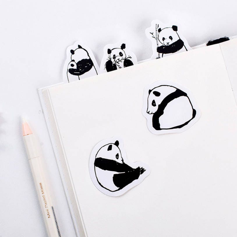 Panda Stickers 45pcs Animal Stickers Cute Panda Sticker - Etsy