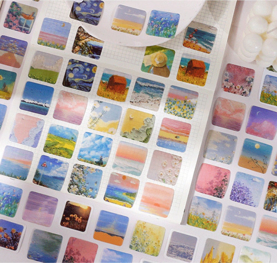 200pcs flowers stickers scenery stickers plants photo | Etsy