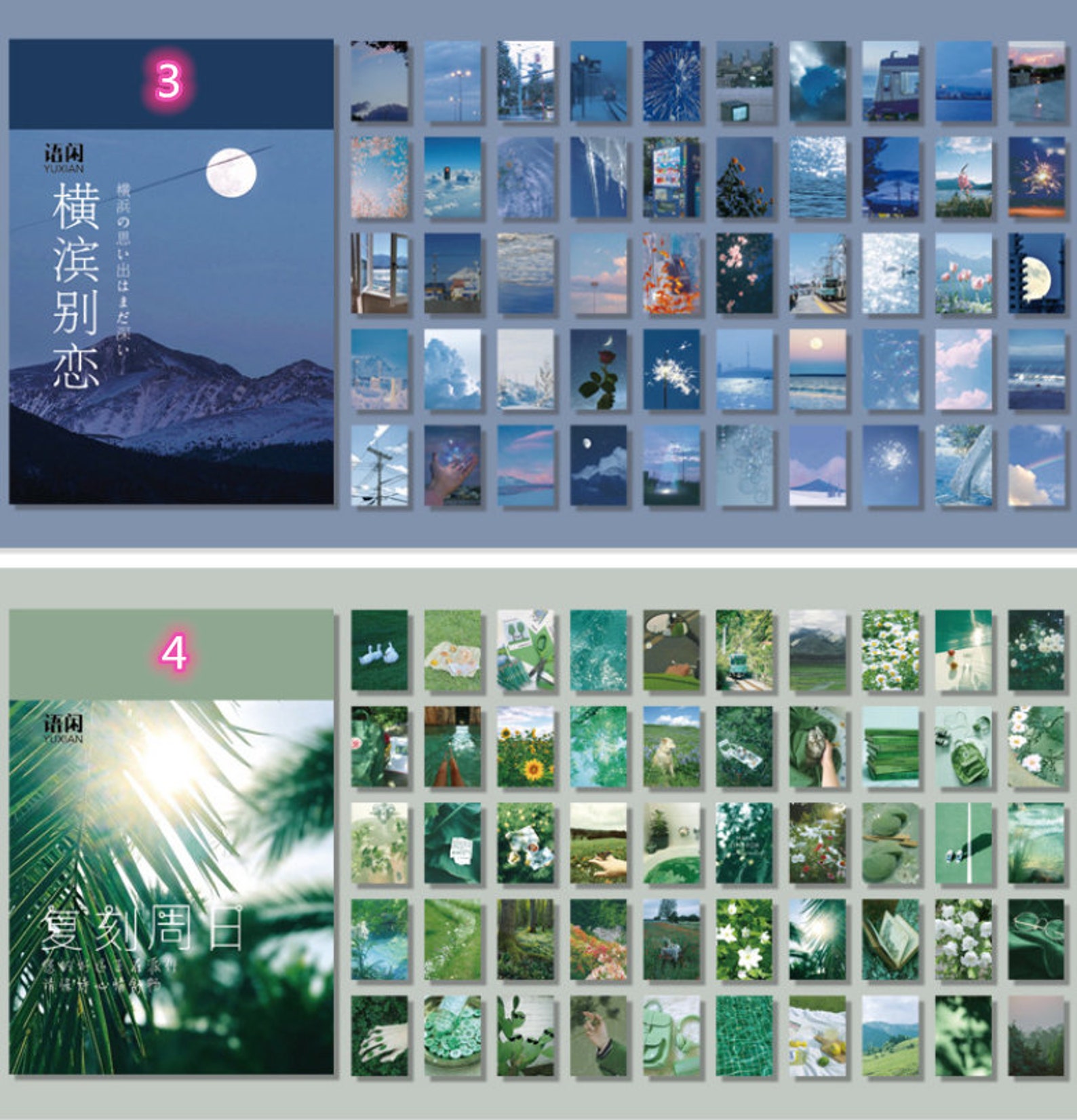 50pcs Beautiful Scenery Stickers Plant Stickers Flowers - Etsy