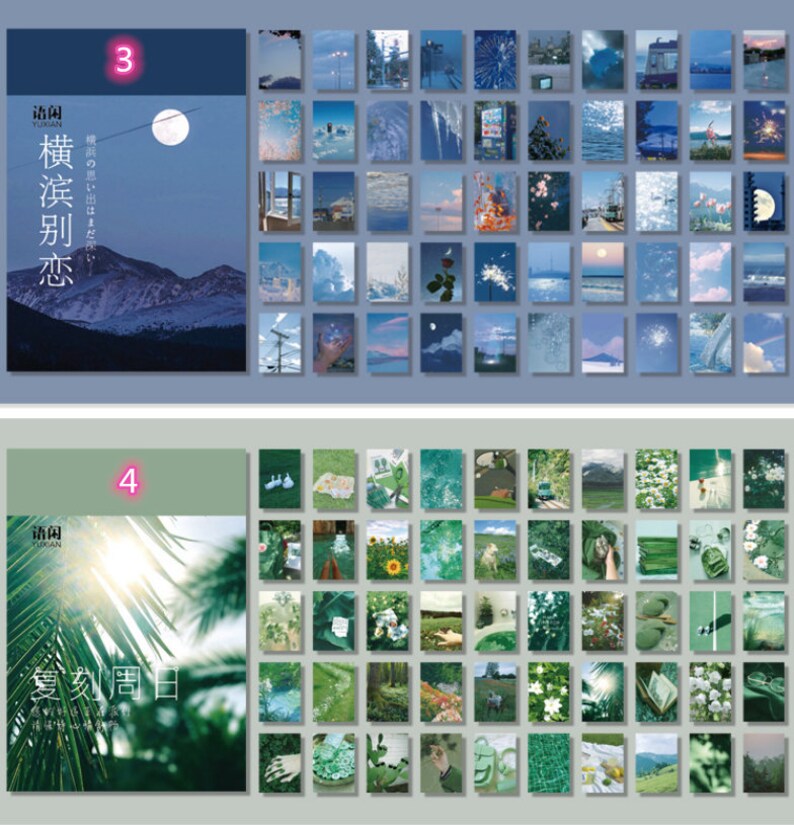 50pcs Beautiful Scenery Stickers Plant Stickers Flowers - Etsy