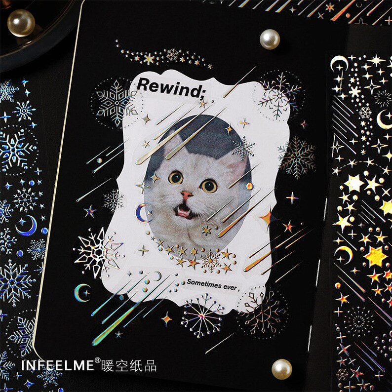 3 Sheets Life Stickers Life Decorations Moon Stickers PET - Etsy