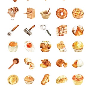 45pcs Bread Stickers Food Stickers Delicious Food Stickers - Etsy