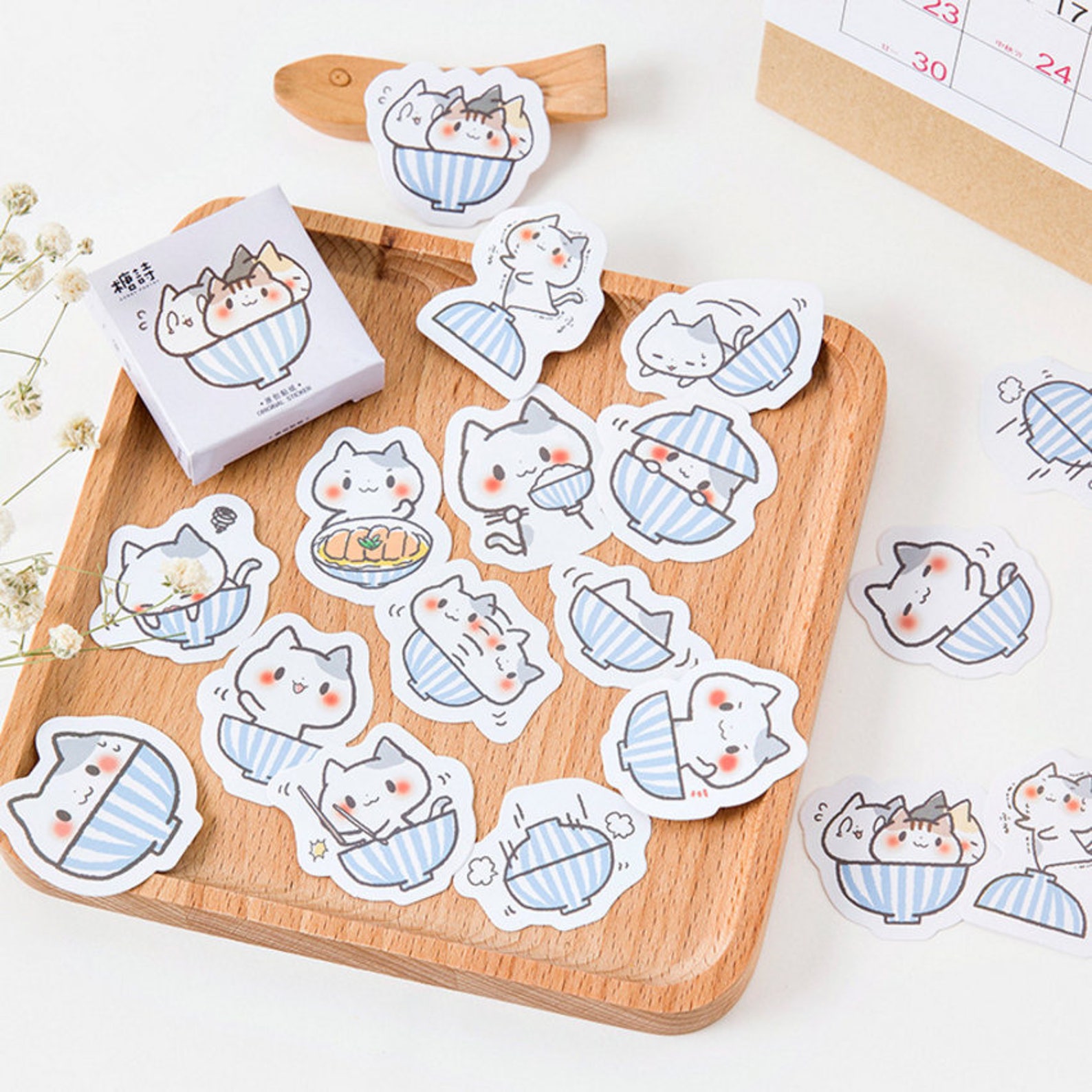 45pcs Cat Stickers Animal Stickers Sticker Flakes Fat Cat - Etsy