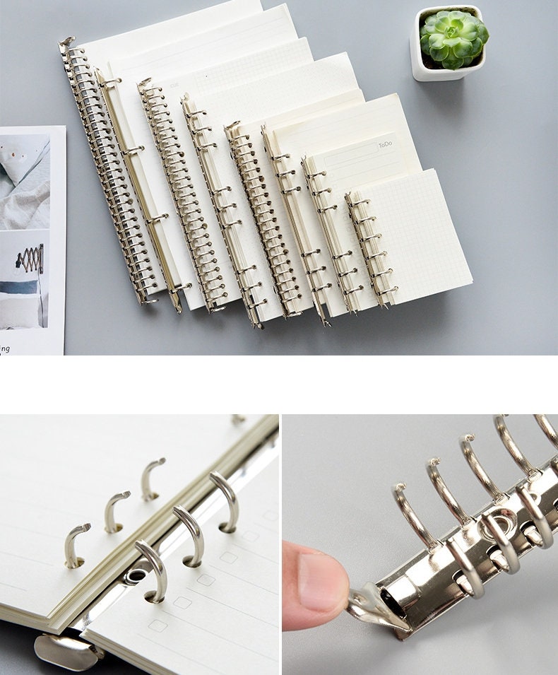 A4 A5 B5 A7 Planner Binder Ring Personal Size Metal 6 Ring - Etsy Australia