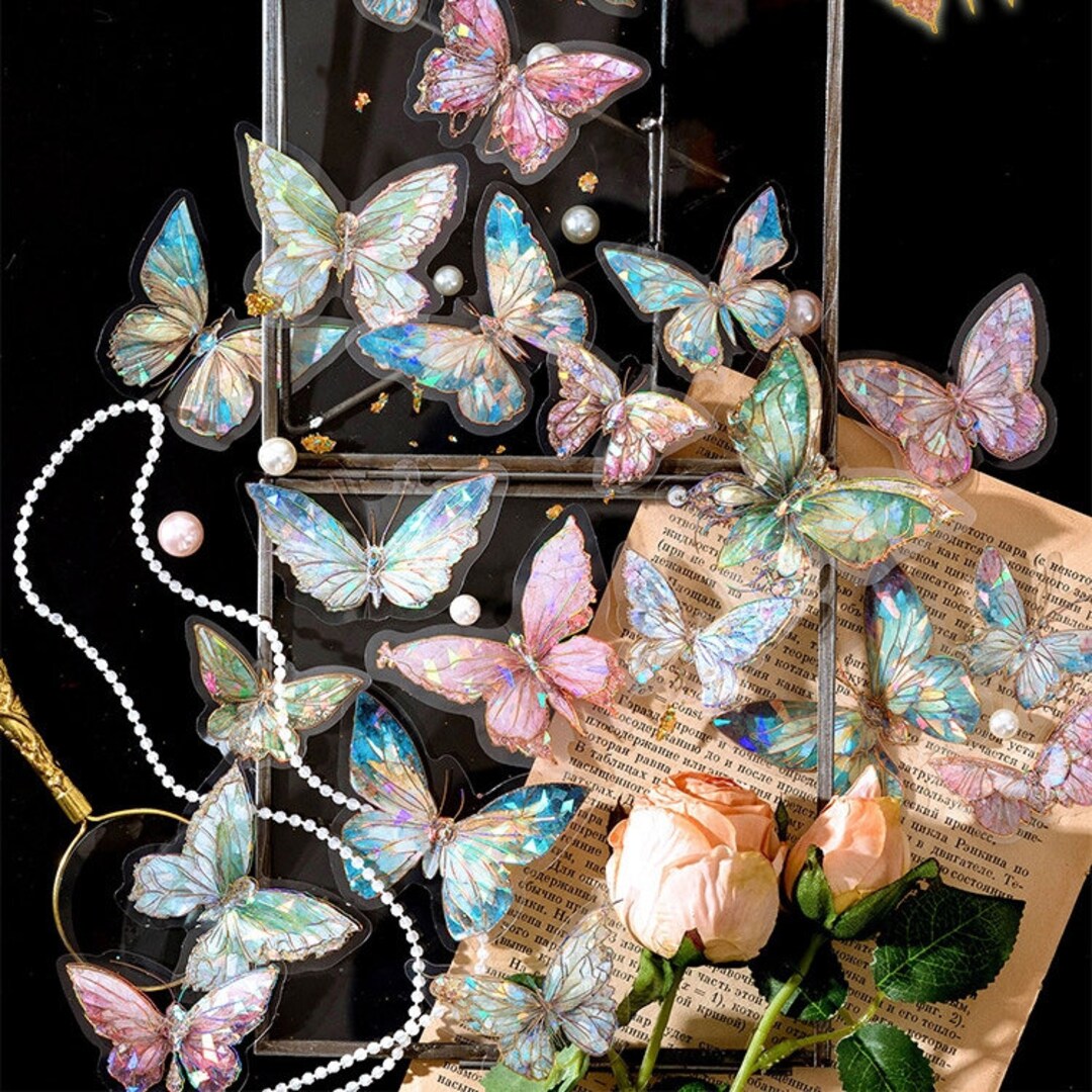 20pcs, Butterfly Stickers, Pet Stickers, Photo Album Decoration, Pretty ...