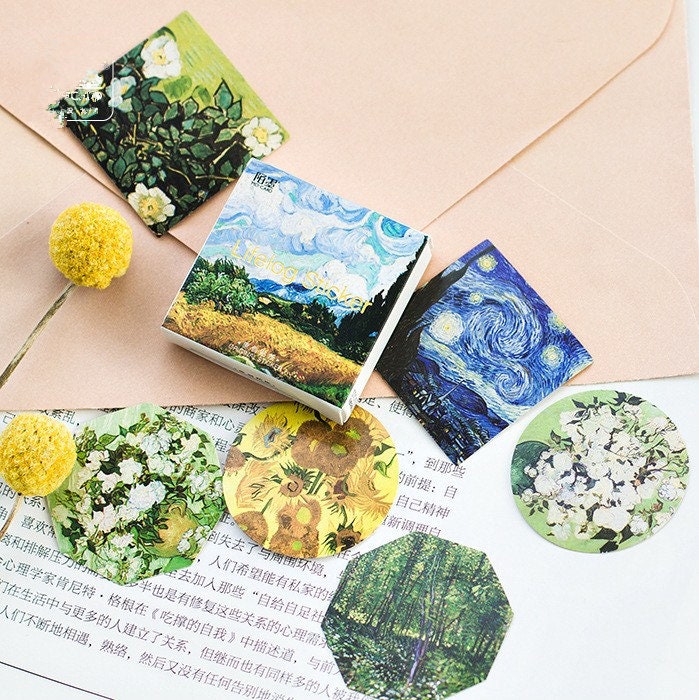 45pcs Sticker Flakes Scenery Sticker Flower Planner - Etsy