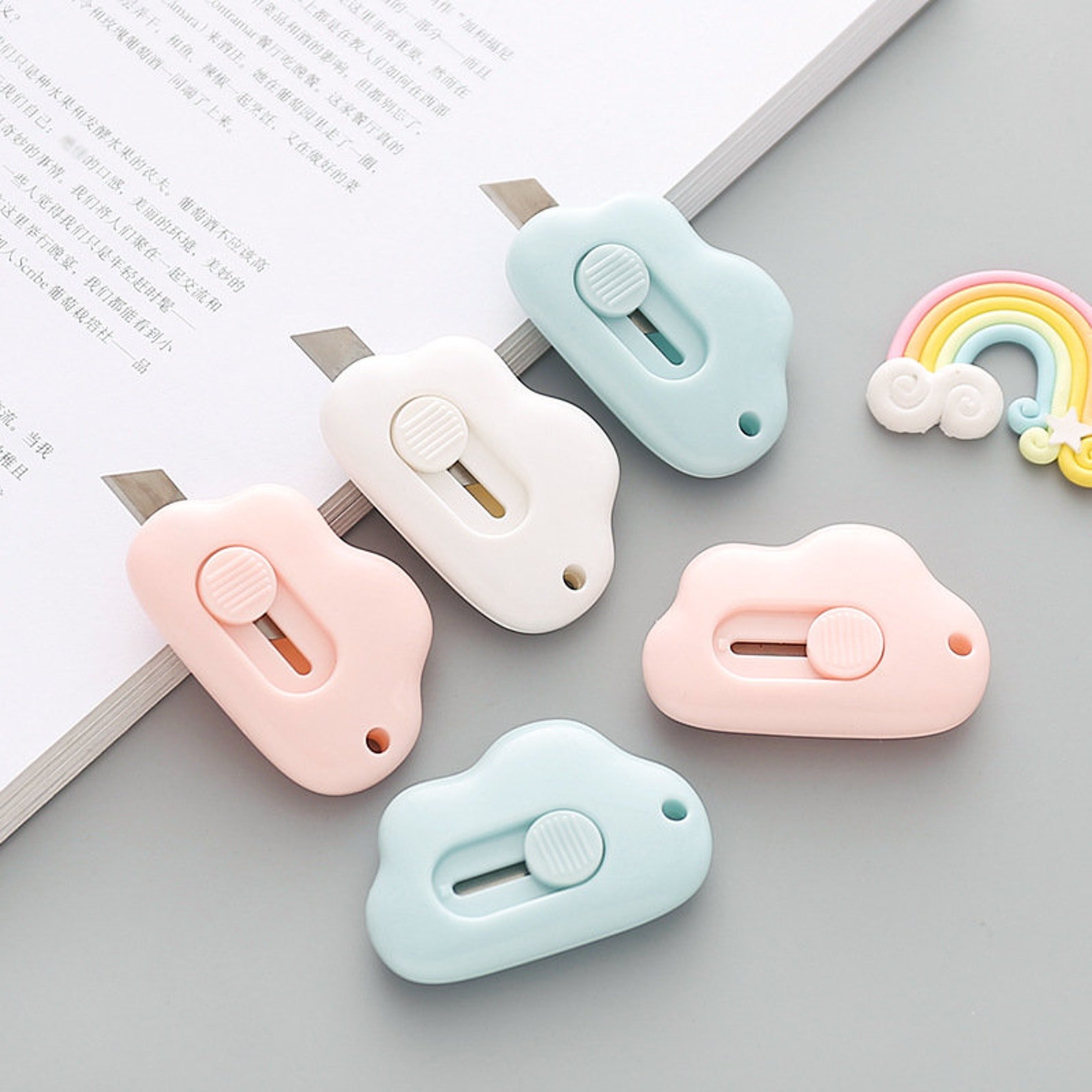 Clouds Mini Knife, Cute Knife, Kawaii Knife, Portable Knife, Art Knife ...