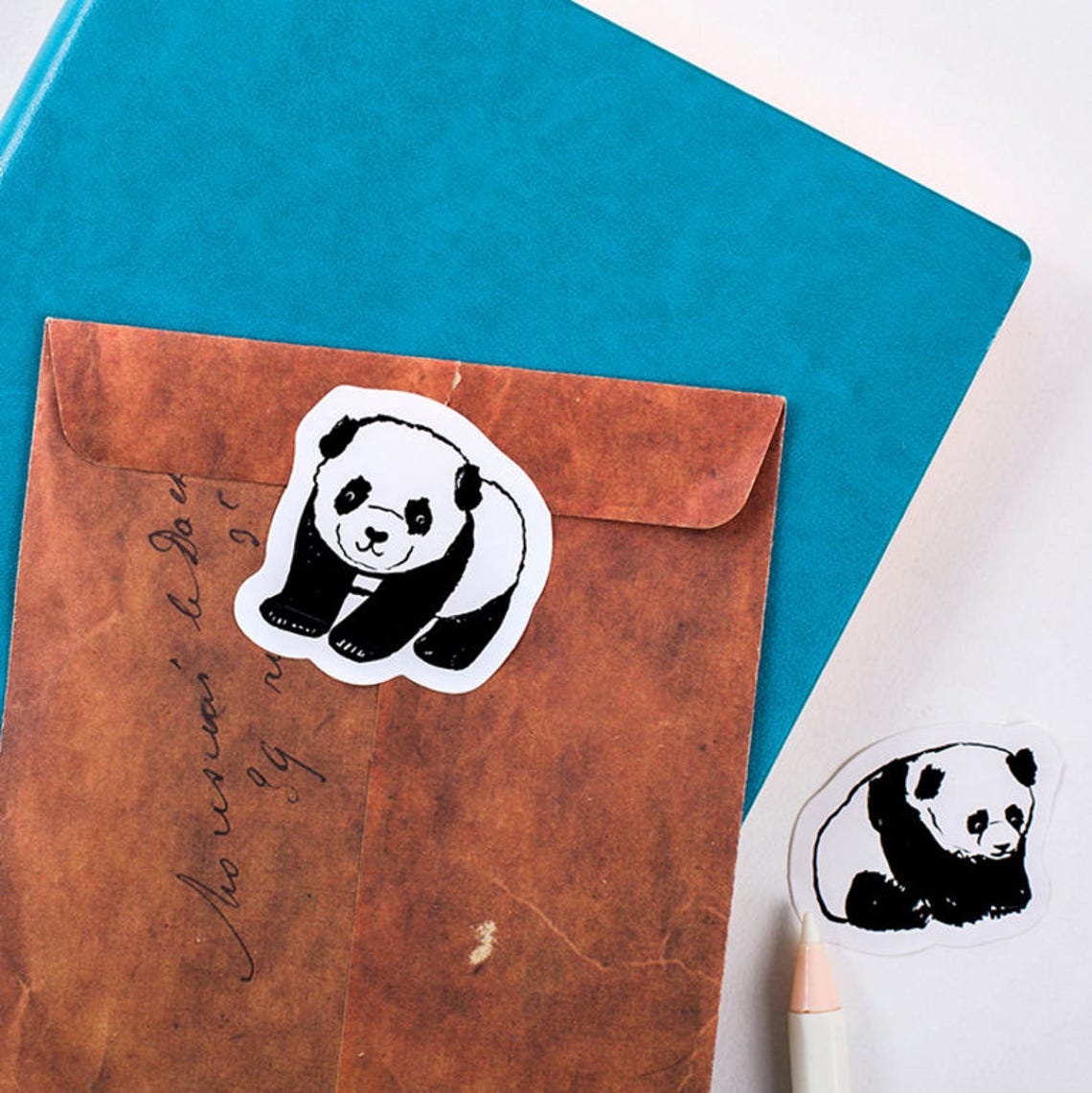 Panda Stickers 45pcs Animal Stickers Cute Panda Sticker - Etsy