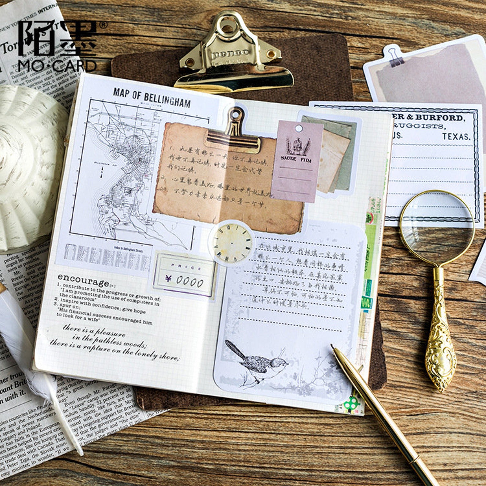 45pcs Written Stickers Flowers Vintage Big Stickers Cute - Etsy