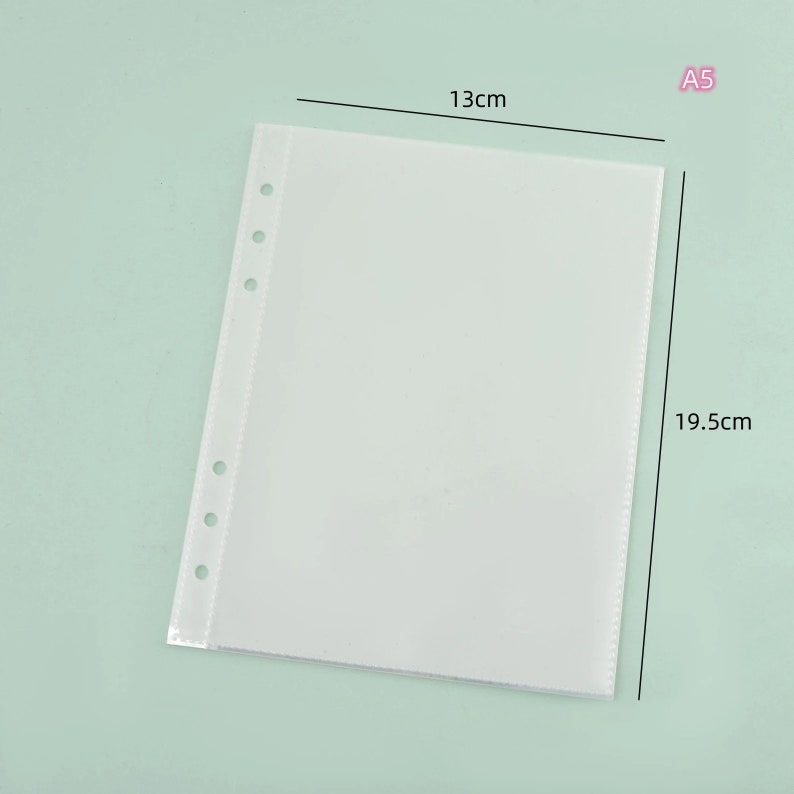 10pcs, A5 Sticker Storage Inserts, Card Storage, 6 Ring, Storage Album ...