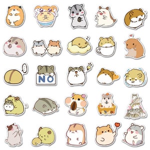 50pcs, Hamster Stickers, Animal Stickers, Waterproof Sticker, Cute ...