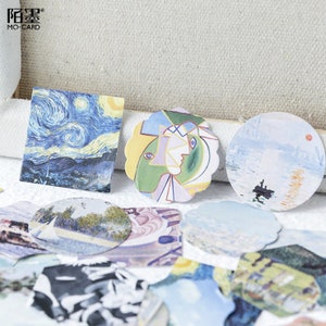 46pcs, Arts Stickers, Painting Stickers, Picture, Drawing, Sticker ...